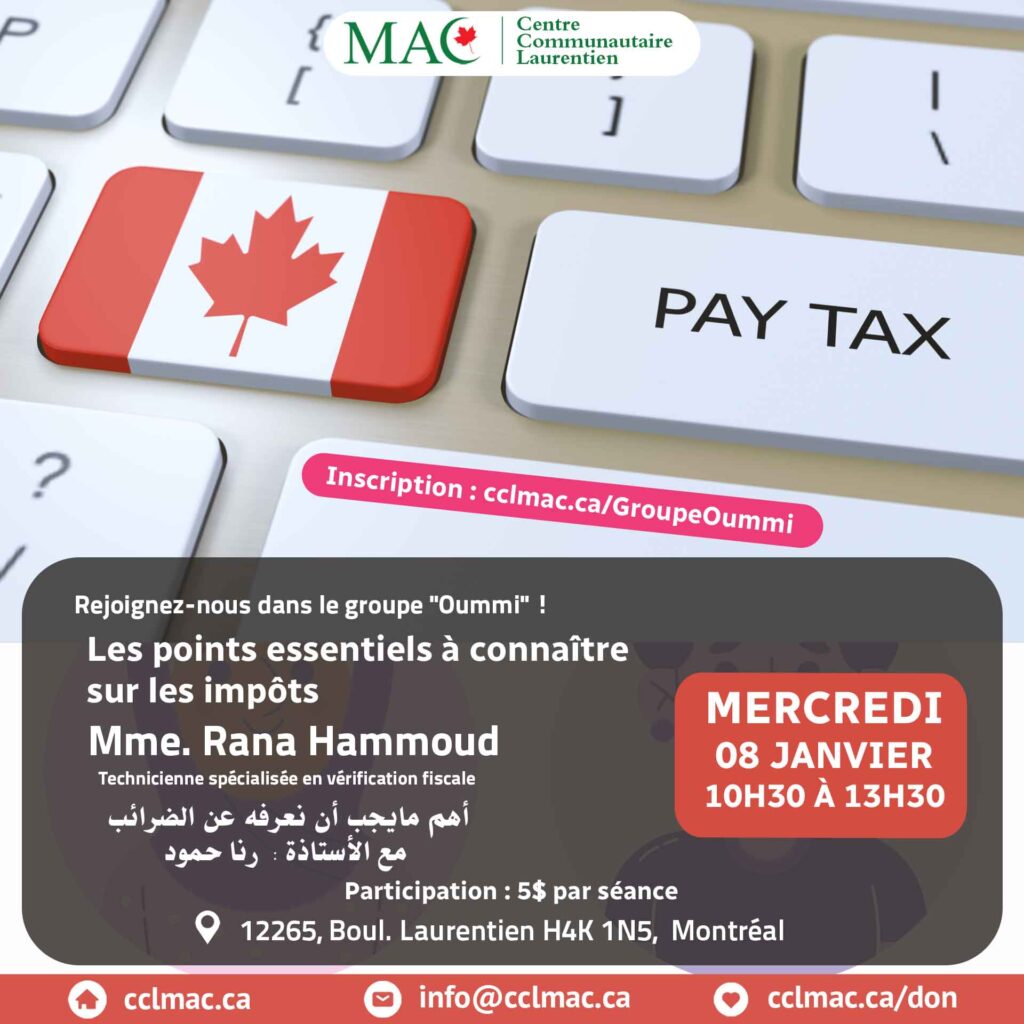 Groupe Oummi, Les points essentiels à connaître sur les impôts – Rana Hammoud, 8 Janvier 2025 ...